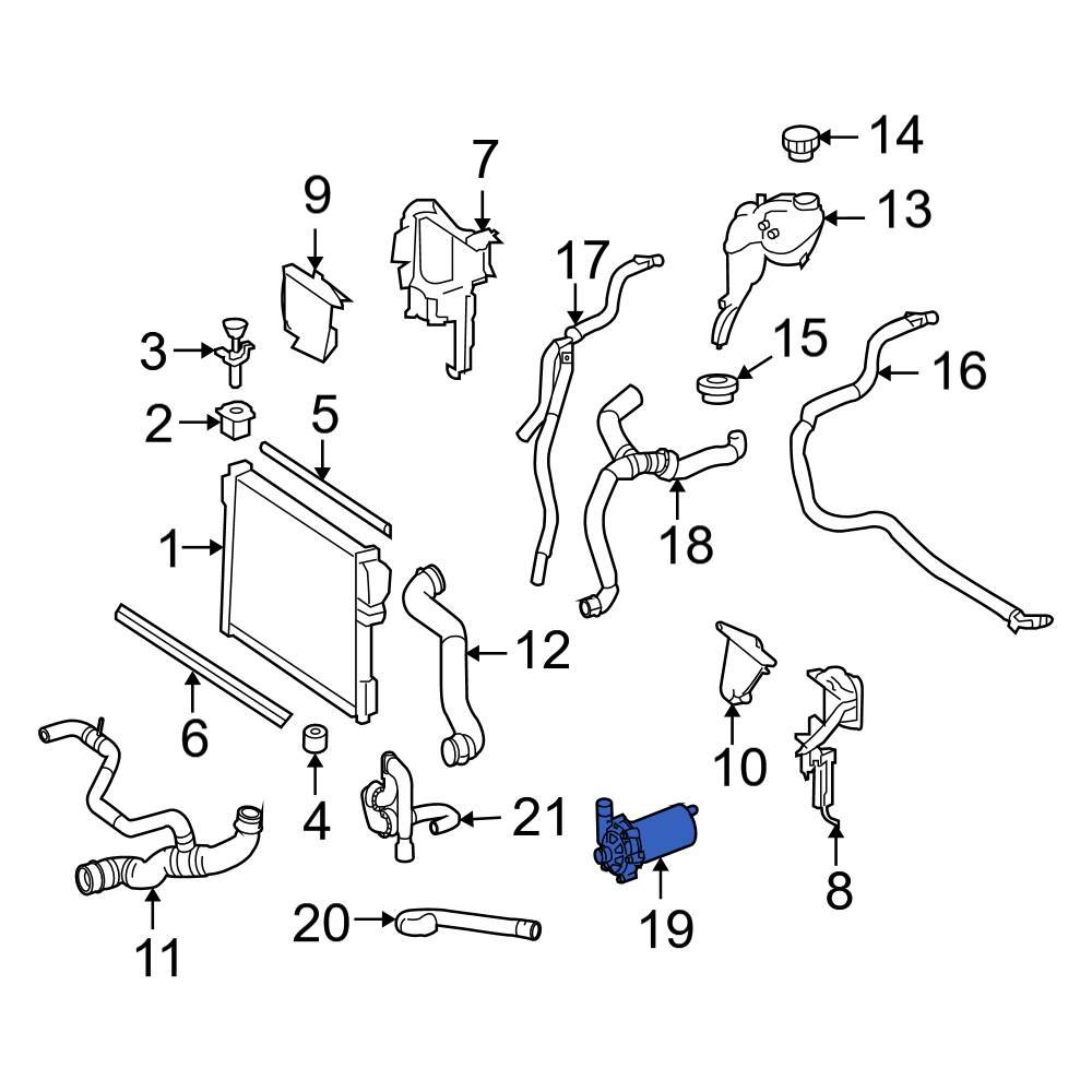 Mercedes-Benz OE 2218350164 - Engine Auxiliary Water Pump