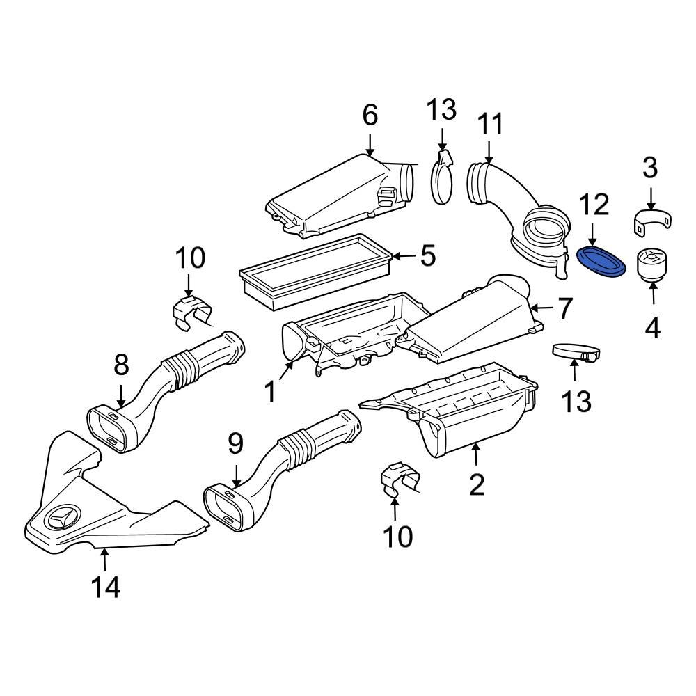 Mercedes-Benz OE 1561410180 - Engine Air Intake Hose Seal