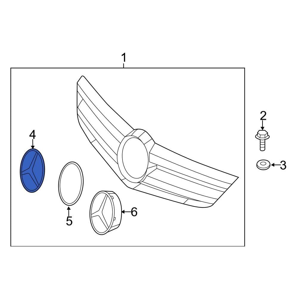 Mercedes-Benz OE 2078170016 - Front Grille Emblem