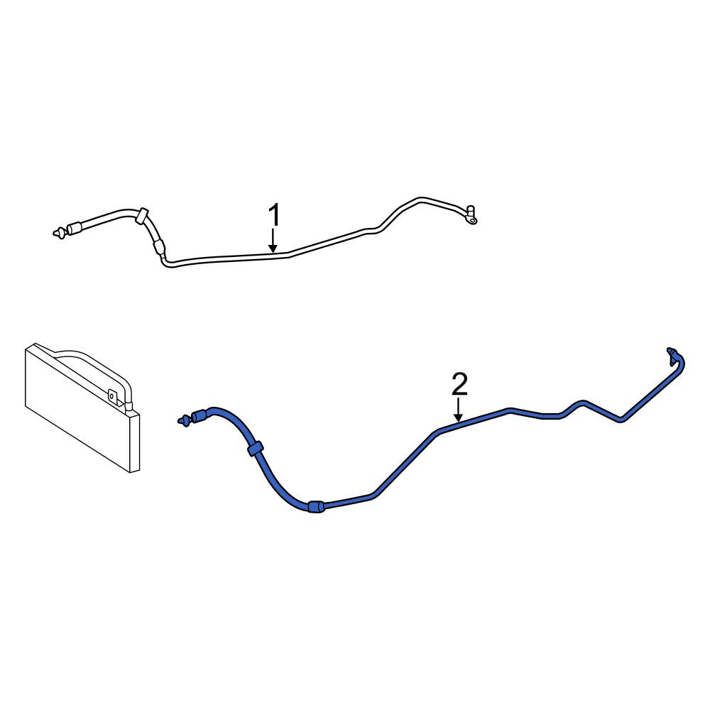 Mercedes-Benz OE 221270059628 - Automatic Transmission Oil Cooler Hose