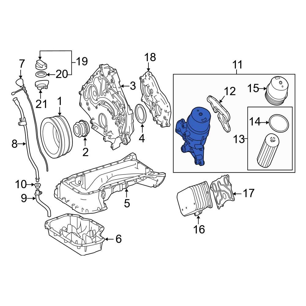 Mercedes-Benz OE 2781800410 - Engine Oil Filter Housing