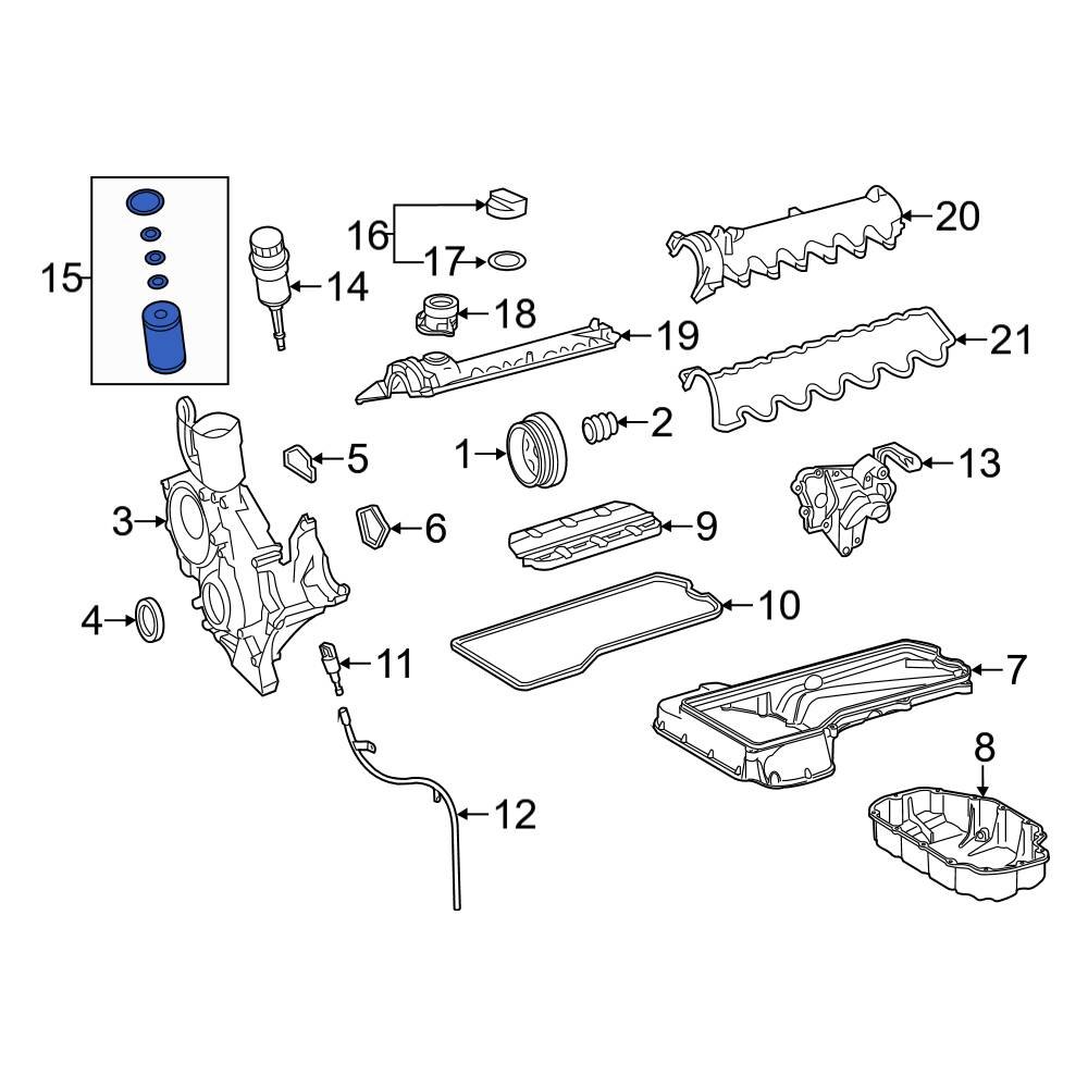 Mercedes-Benz OE 2751800009 - Engine Oil Filter Element