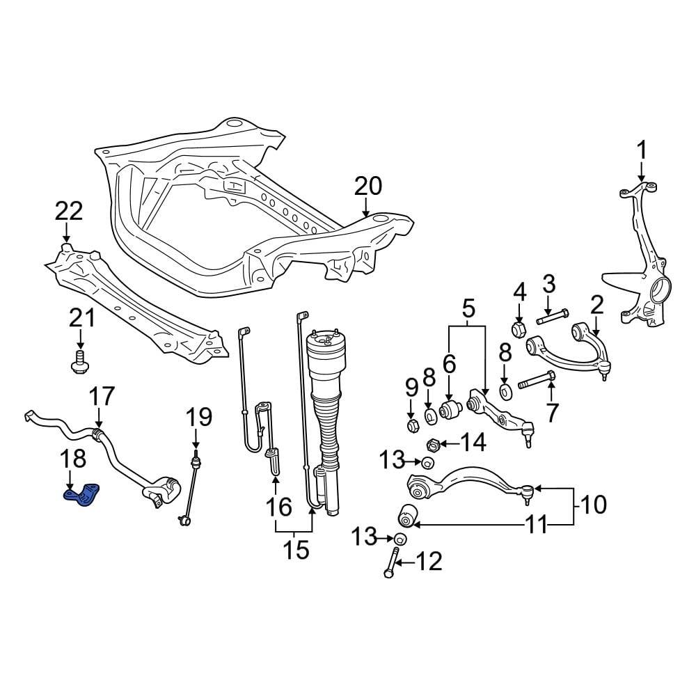 Mercedes-Benz OE 2213230040 - Front Suspension Stabilizer Bar Bracket
