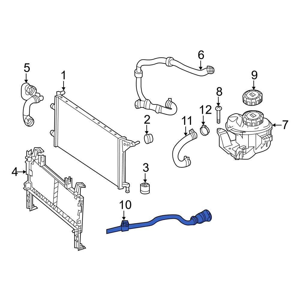 Mercedes-Benz OE 2782030103 - Turbocharger Coolant Return Line
