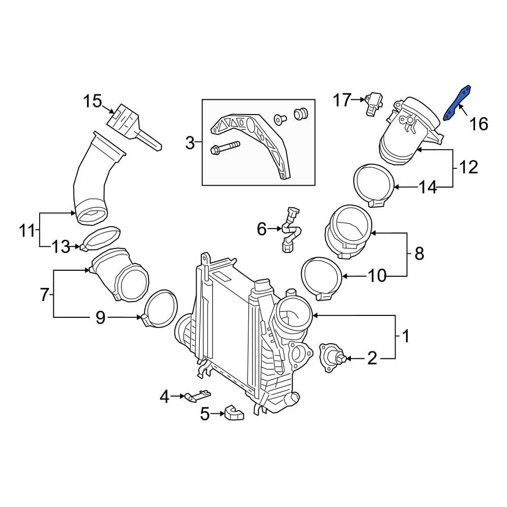 Intercooler Pipe Bracket at Michelle Major blog