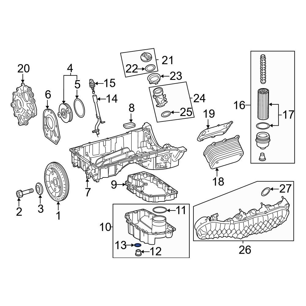 Mercedes-Benz OE 007603014106 - Engine Oil Drain Plug Gasket