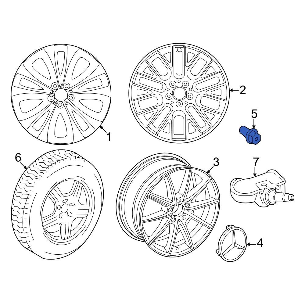 Mercedes-Benz OE 0009904518 - Wheel Lug Bolt