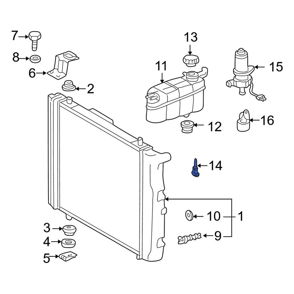 Mercedes-Benz OE 2205450024 - Engine Coolant Level Sensor