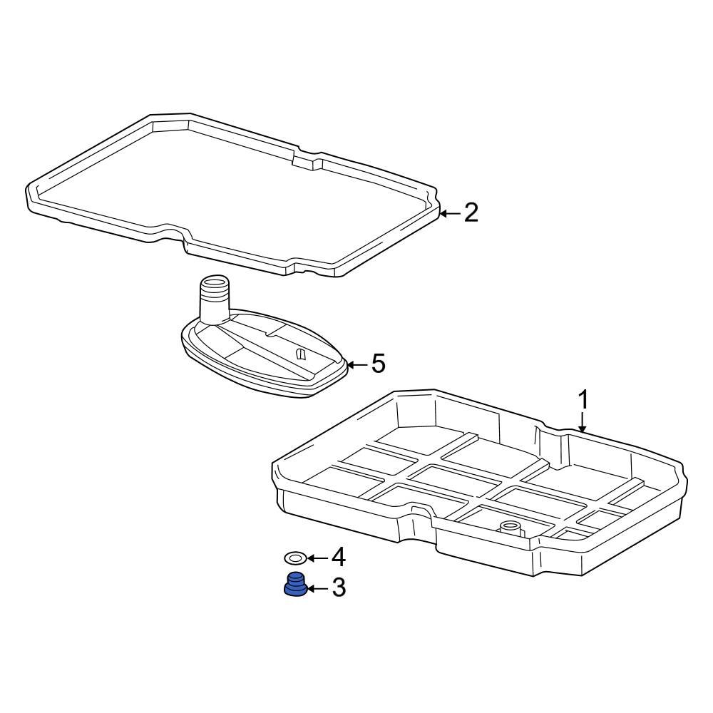 Mercedes-Benz OE 0009976532 - Transmission Drain Plug