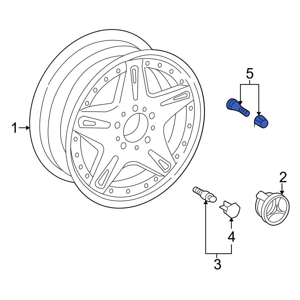 Mercedes-Benz OE 0004000213 - Tire Valve Stem