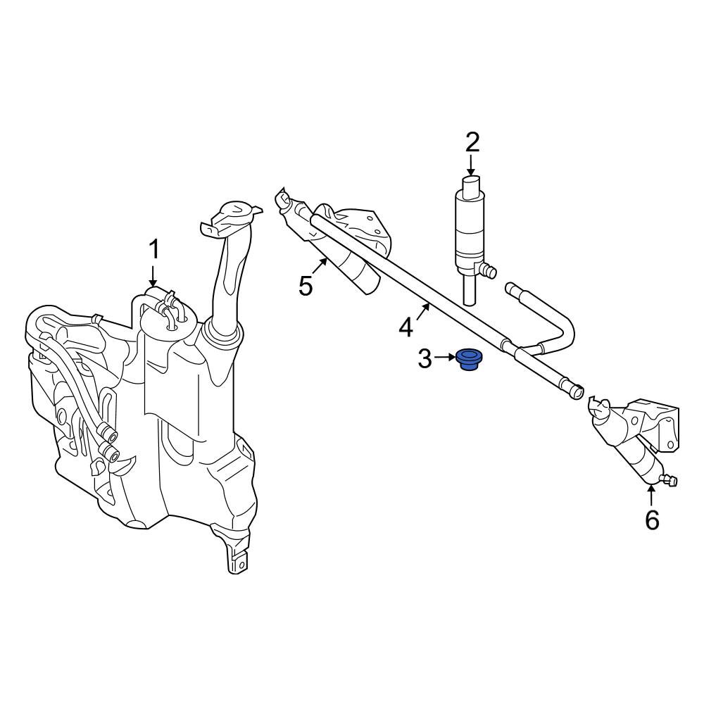 Mercedes-Benz OE 0109971181 - Headlight Washer Pump Grommet