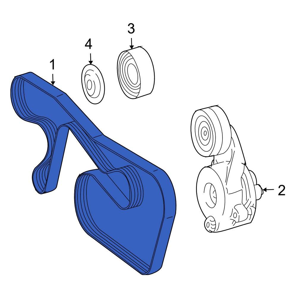 Mercedes-Benz OE 0009932896 - Serpentine Belt