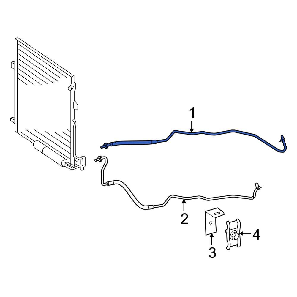 Mercedes-Benz OE 1645004972 - Automatic Transmission Oil Cooler Hose