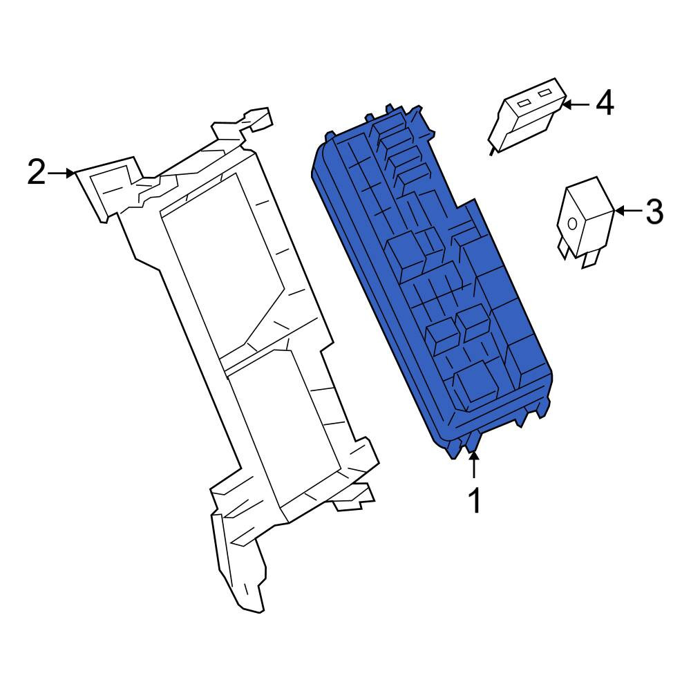 Mercedes-Benz OE 1645403072 - Fuse and Relay Center