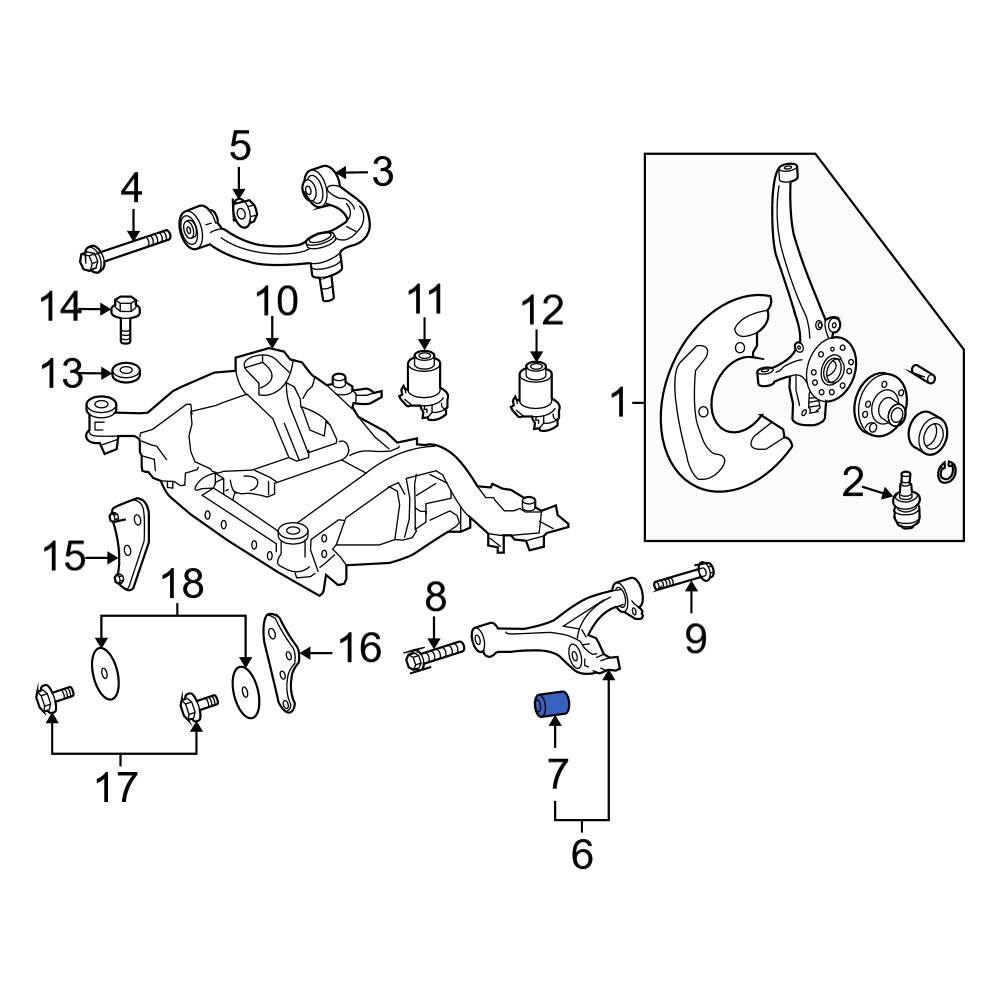Mercedes-Benz OE 1643330414 - Front Lower Forward Suspension Control ...