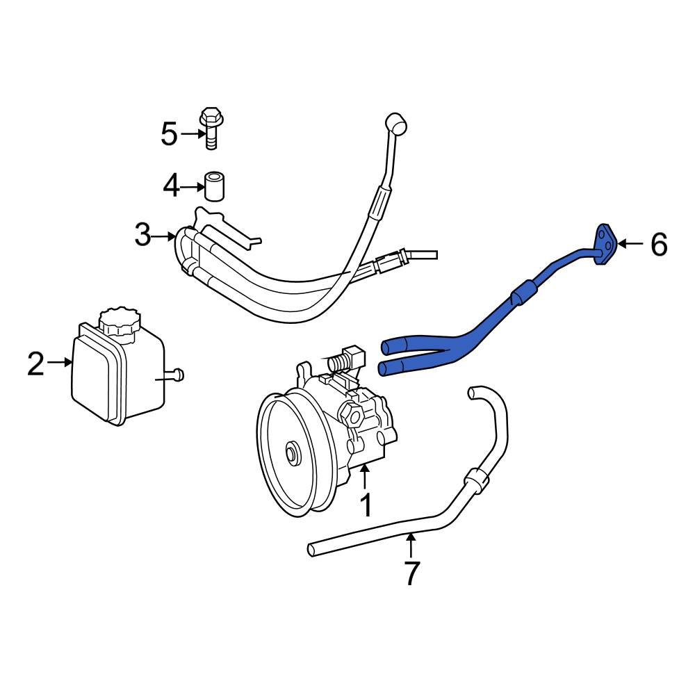 Mercedes-Benz OE 2514600224 - Front Power Steering Line