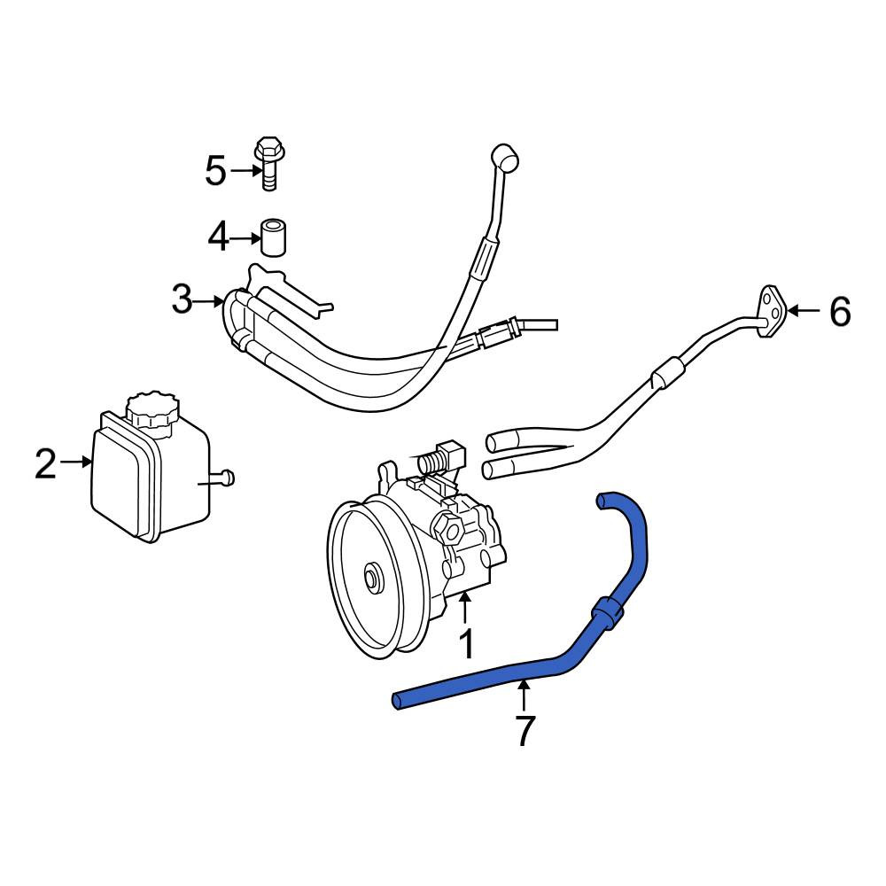Mercedes-Benz OE 2514600224 - Front Power Steering Line