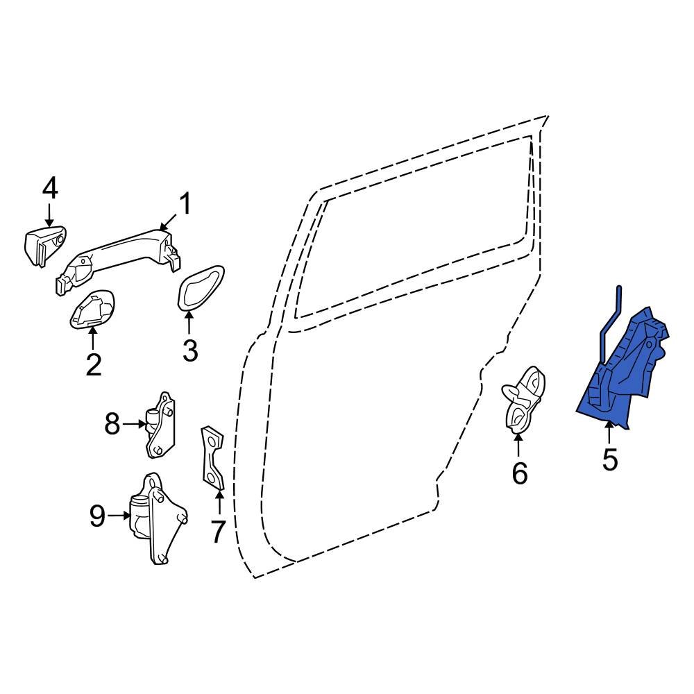 Mercedes-Benz OE 1647201935 - Front Left Door Latch Assembly