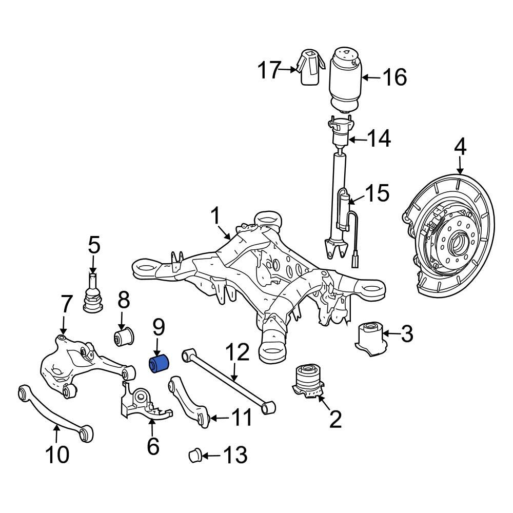Mercedes-Benz OE 1643330414 - Front Lower Forward Suspension Control ...