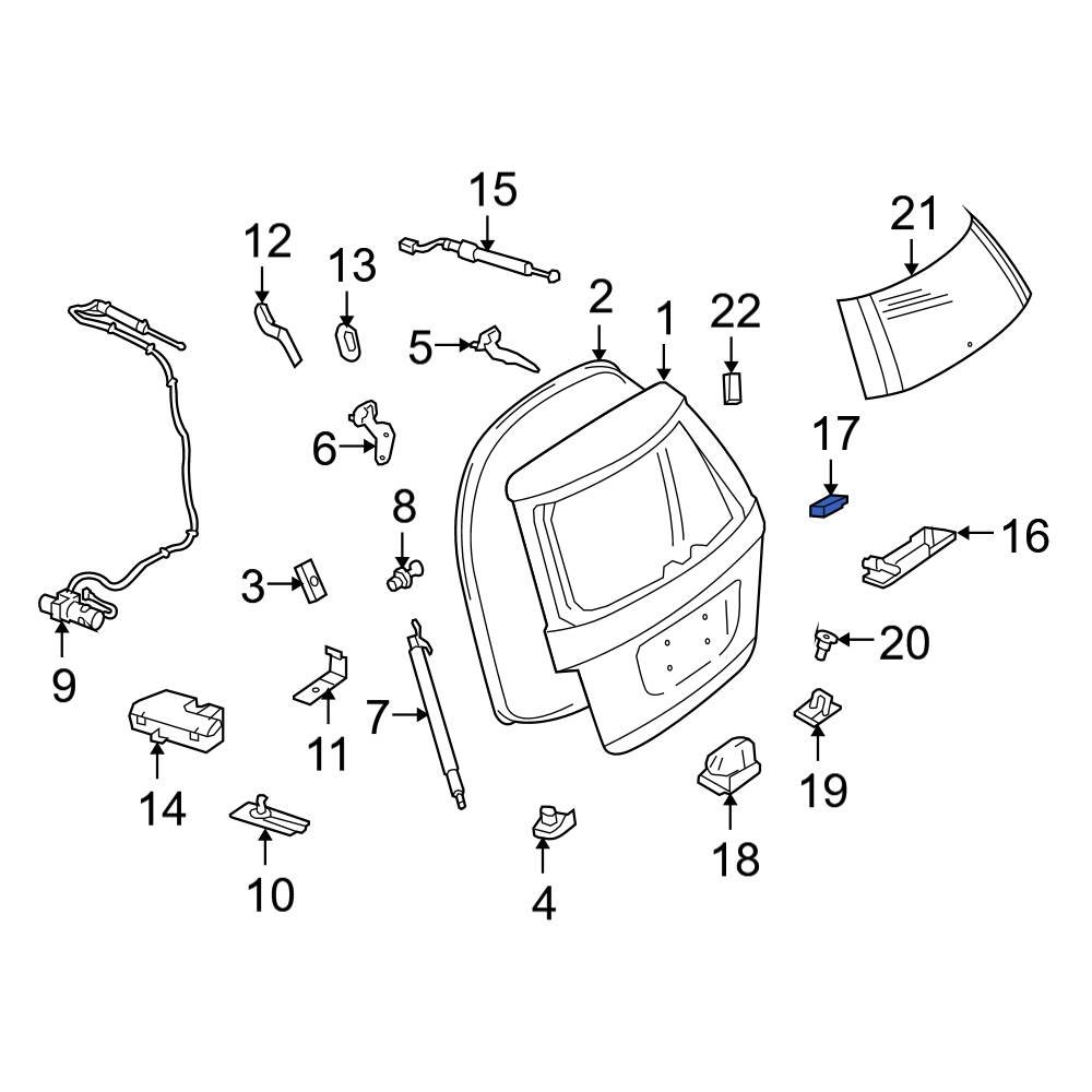Mercedes-Benz OE 2038217451 - Rear Liftgate Ajar Indicator Switch