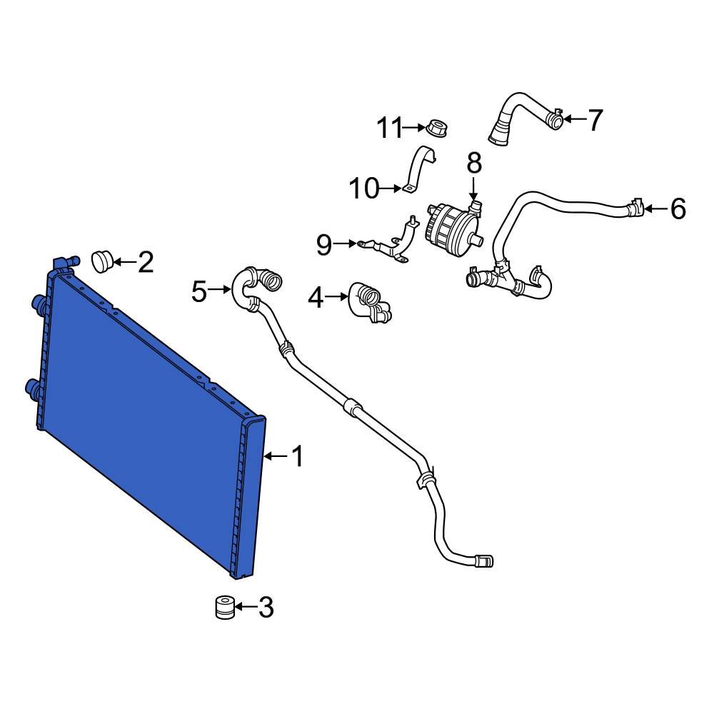 Mercedes-Benz OE 0995001403 - Radiator