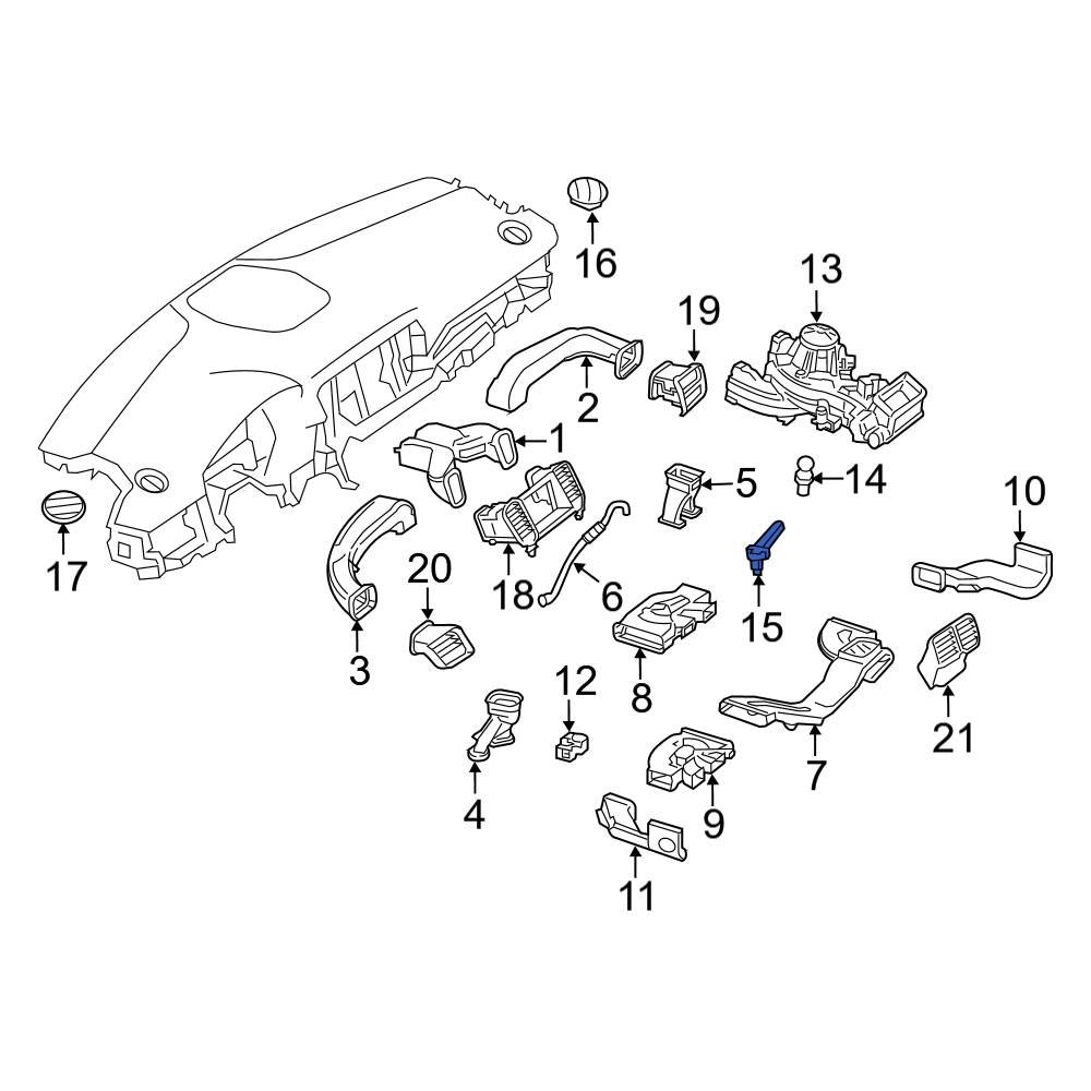 Mercedes-Benz OE 1638300272 - Front HVAC Duct Air Temperature Sensor