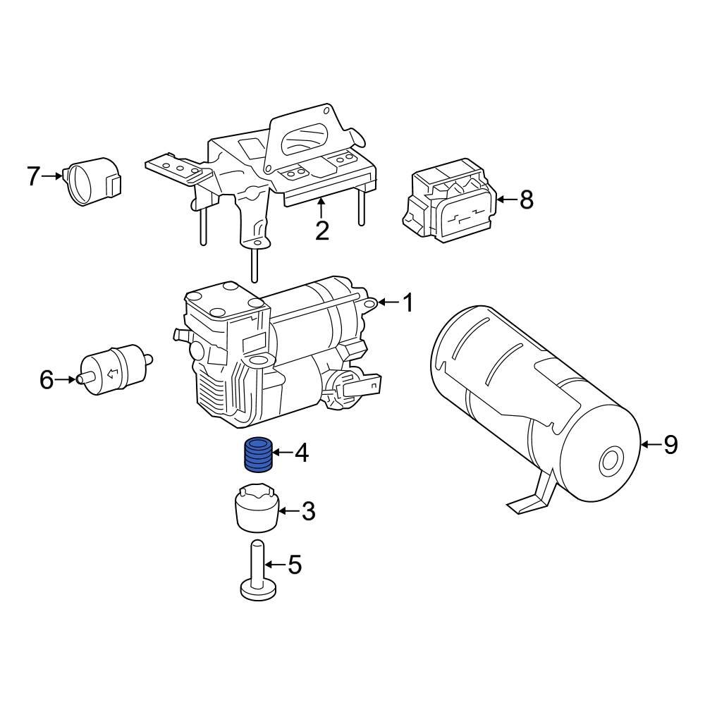 Mercedes-Benz OE 2113270430 - Air Suspension Compressor Insulator