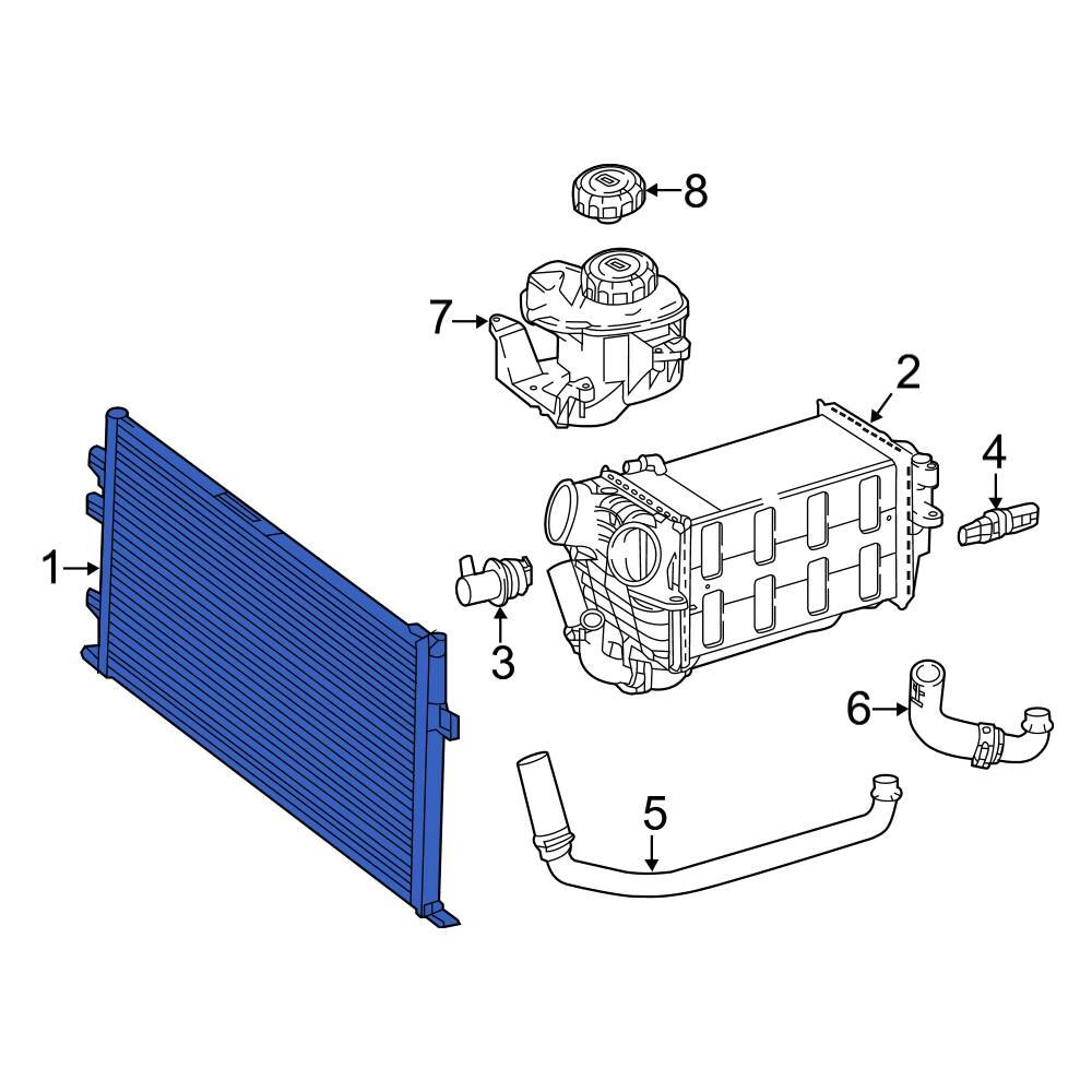 Mercedes-Benz OE 4635000402 - Radiator