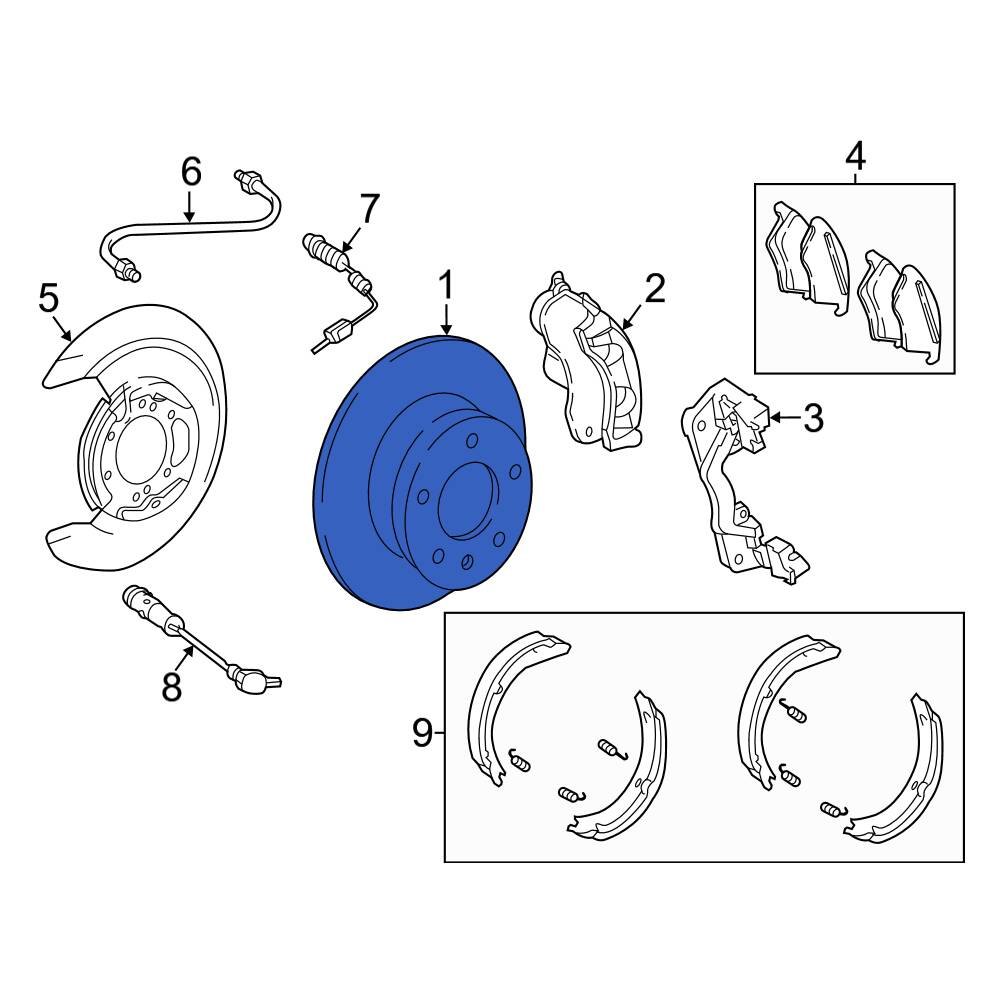 Mercedes-Benz OE 4634210312 - Front Disc Brake Rotor