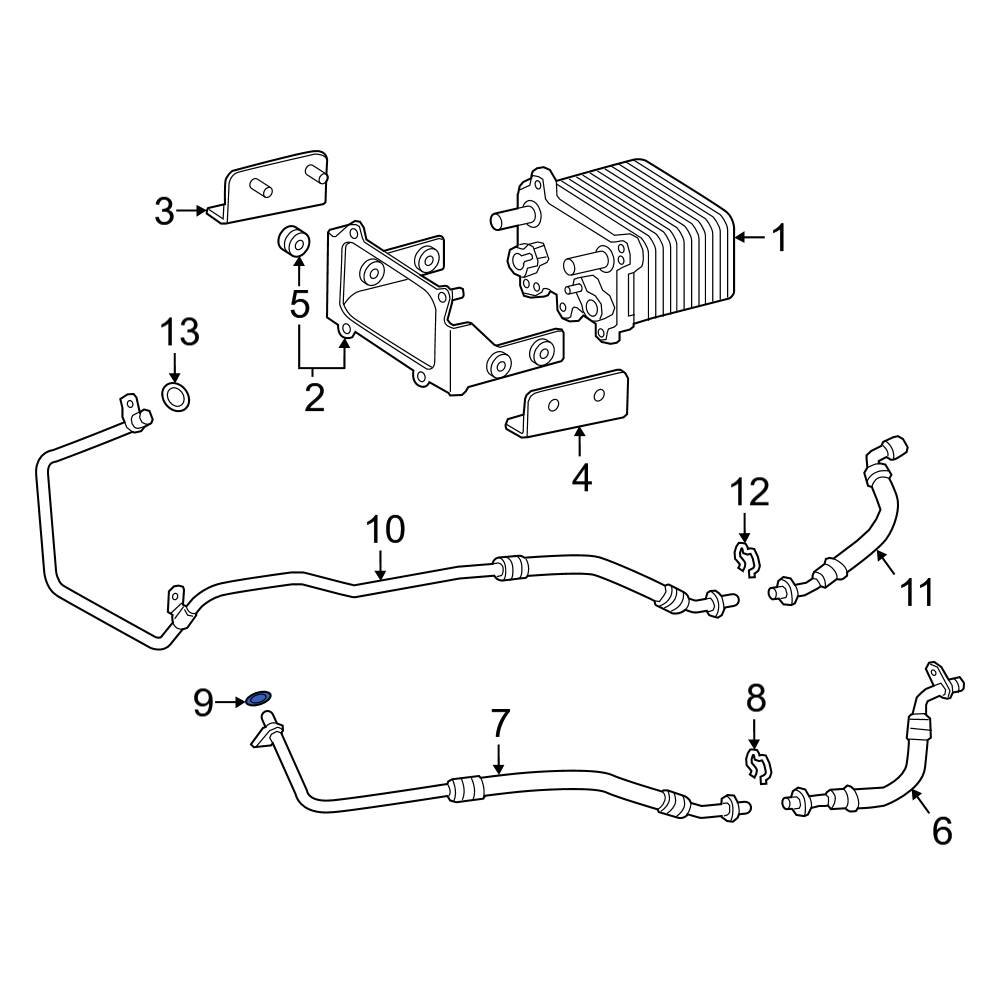 Mercedes-Benz OE 0199975845 - Automatic Transmission Oil Cooler Hose O-Ring