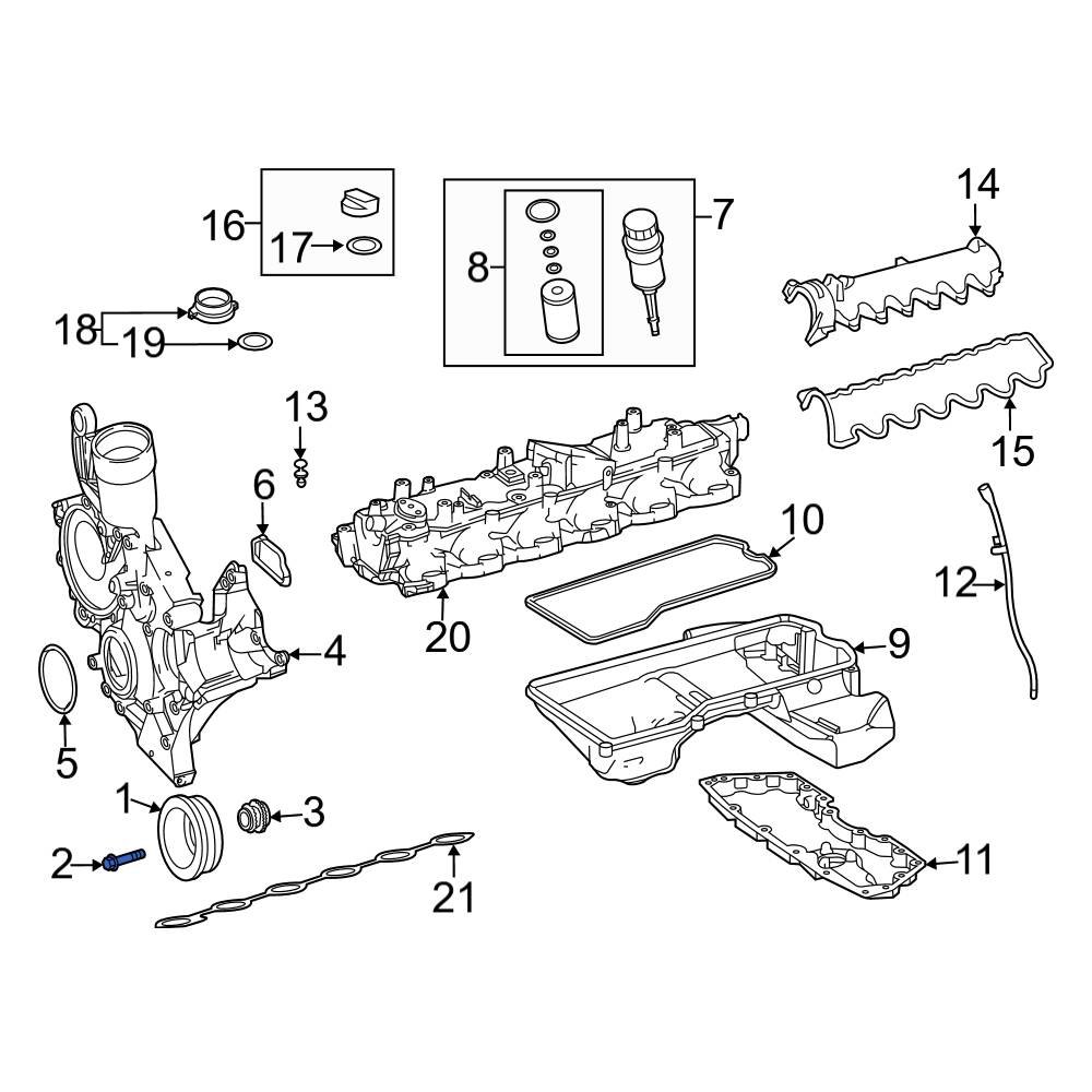 Mercedes-Benz OE 0069907004 - Engine Harmonic Balancer Bolt