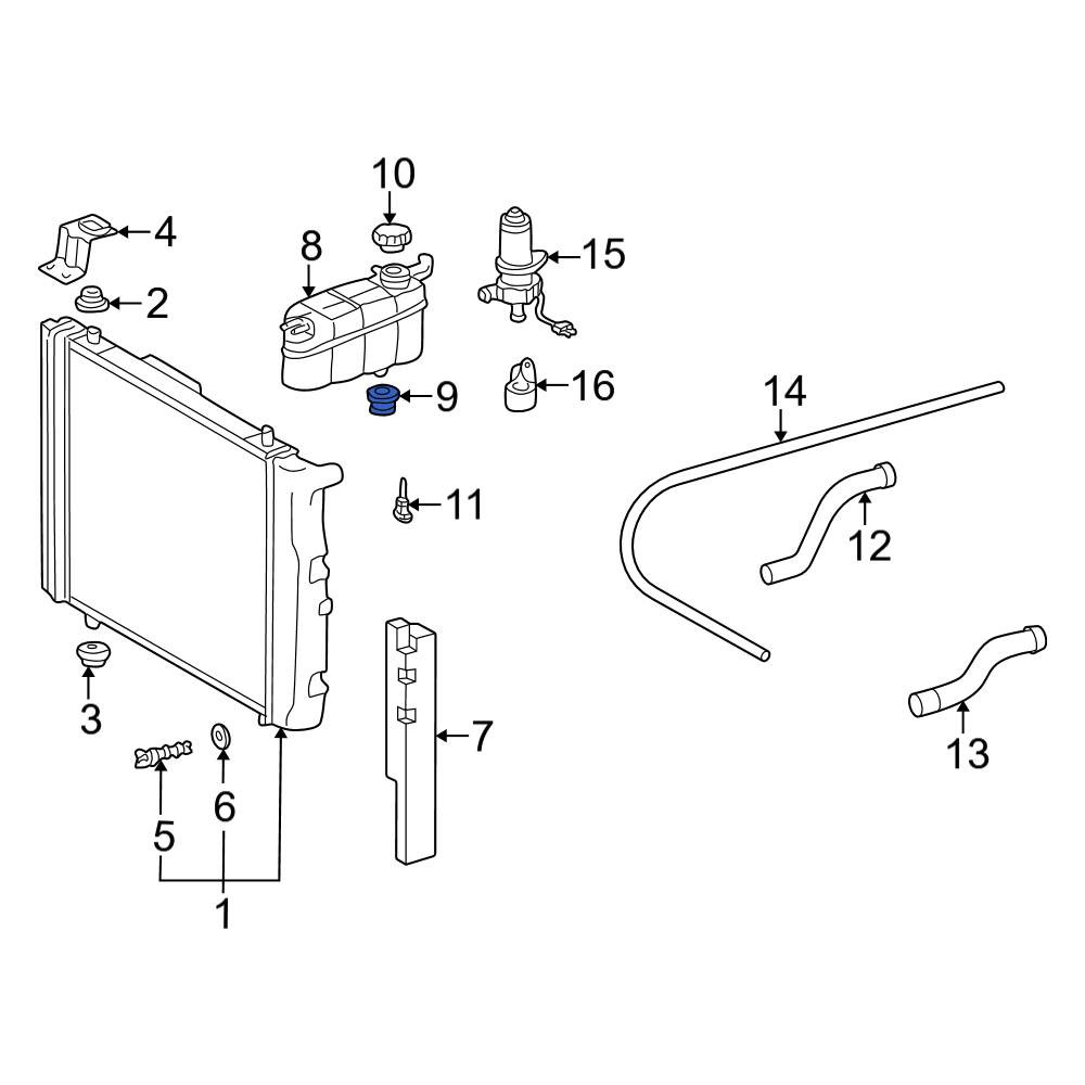 Mercedes-Benz OE 2015040112 - Lower Washer Fluid Reservoir Mounting Grommet