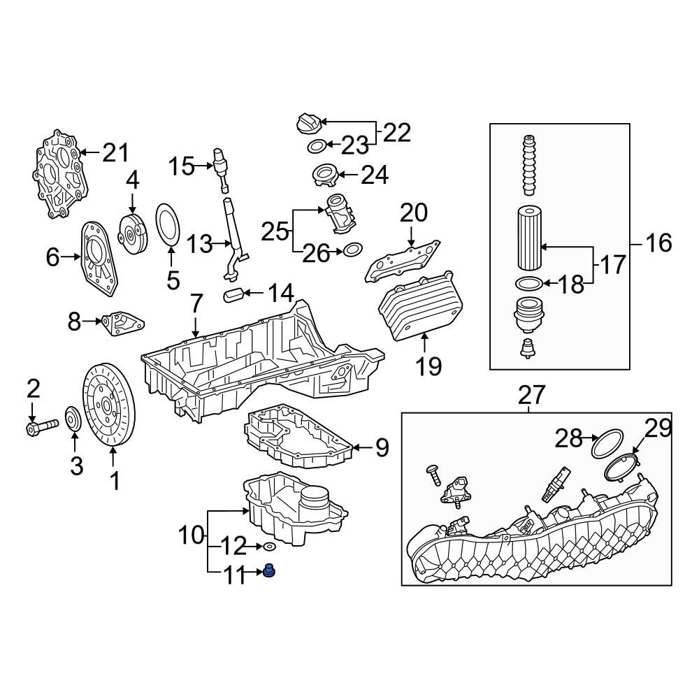Mercedes-Benz OE 000000008789 - Engine Oil Drain Plug