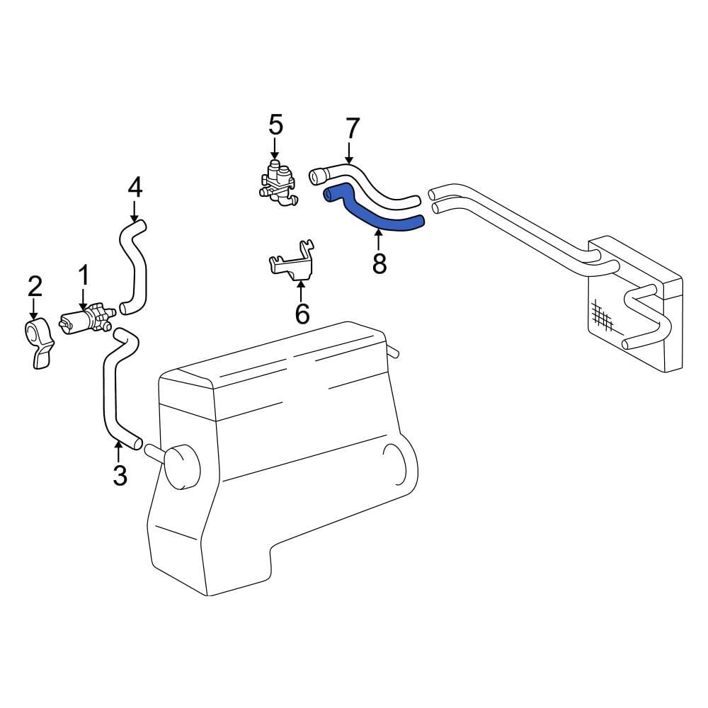 Mercedes-Benz OE 2028323394 - HVAC Heater Hose
