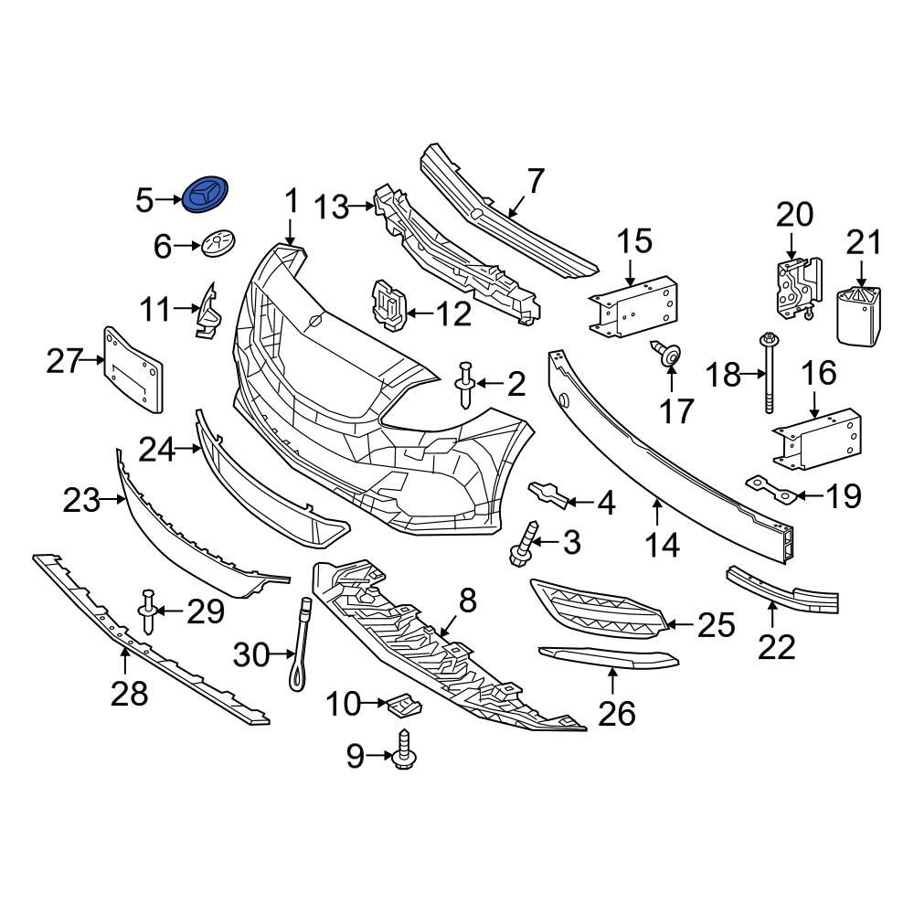 Mercedes-Benz OE 2078170316 - Front Hood Emblem