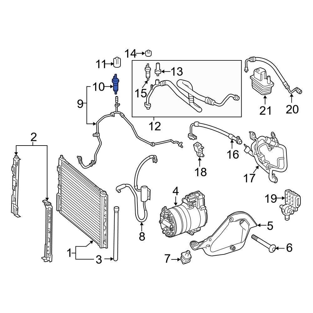 Mercedes-Benz OE 0008320285 - A/C Service Valve Core