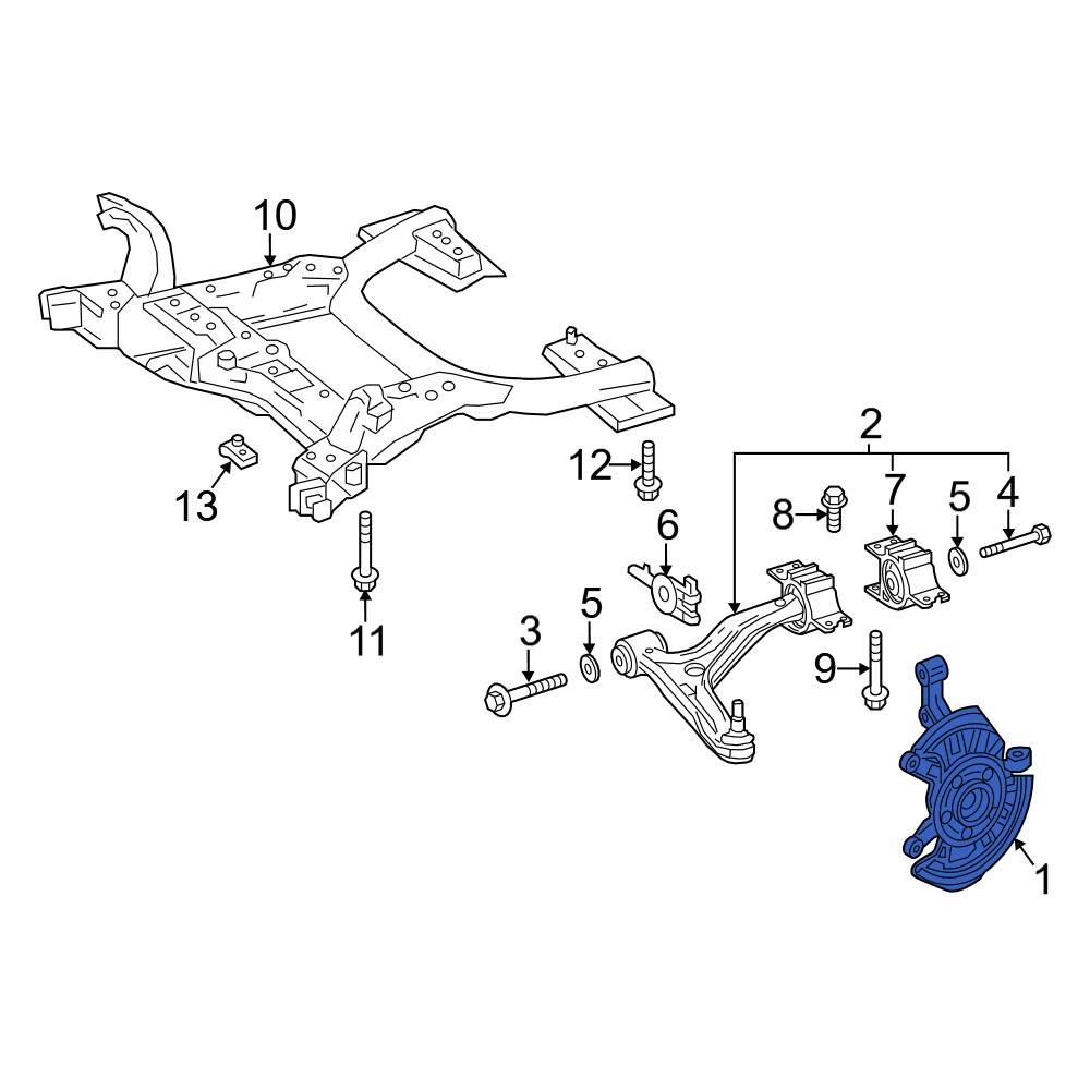Mercedes-Benz OE 2463320100 - Front Left Steering Knuckle