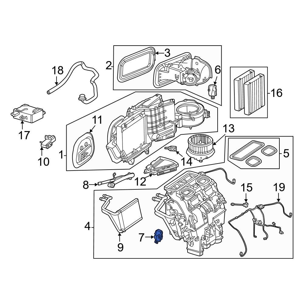 Mercedes-Benz OE 0999064903 - HVAC Air Inlet Door Actuator