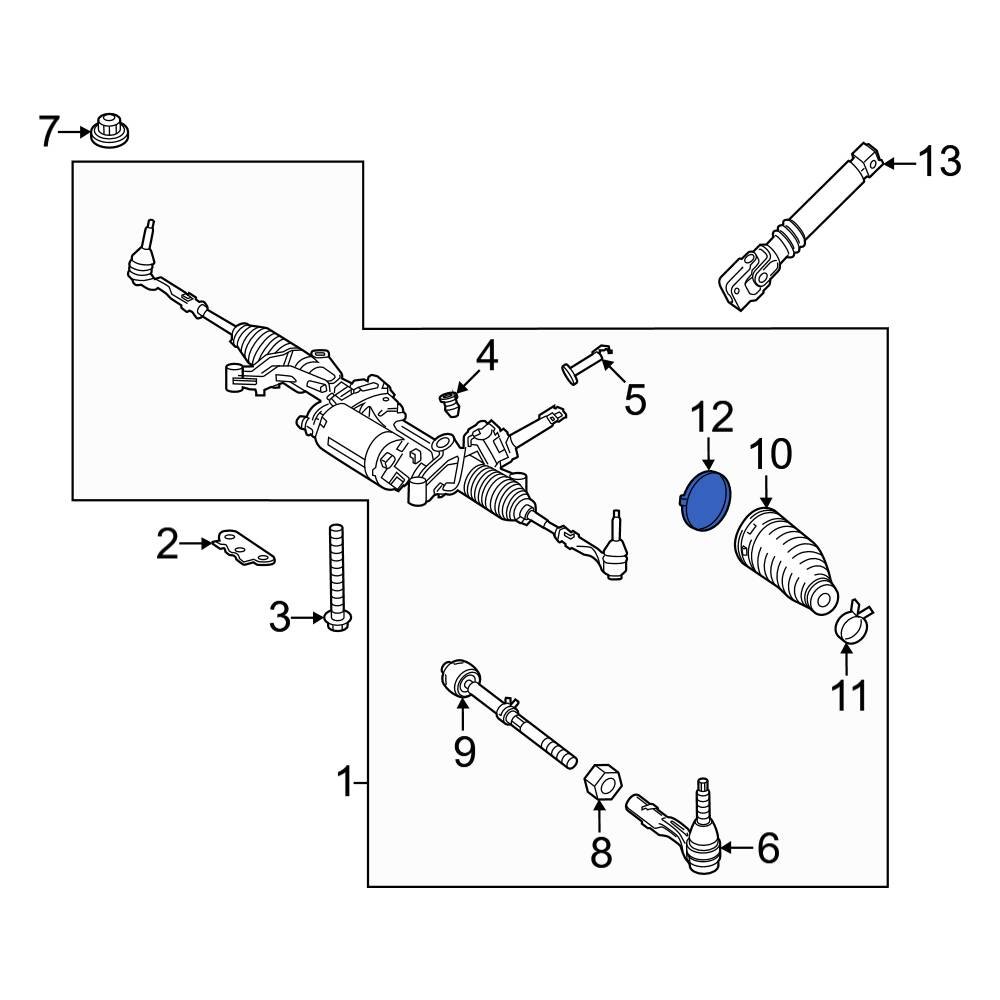 Mercedes-Benz OE 0019950335 - Rack and Pinion Bellows Clamp