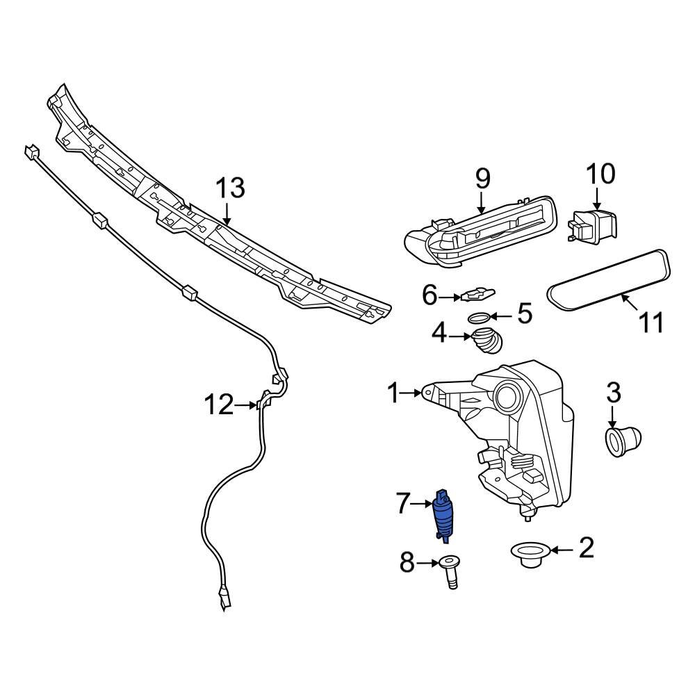 Mercedes-Benz OE 2058660100 - Windshield Washer Pump