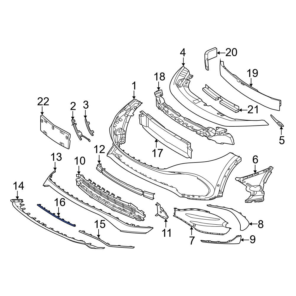 Mercedes-Benz OE 24388526039999 - Grille Molding