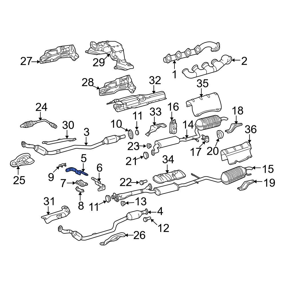 Mercedes-Benz OE 1404920118 - Catalytic Converter Bracket