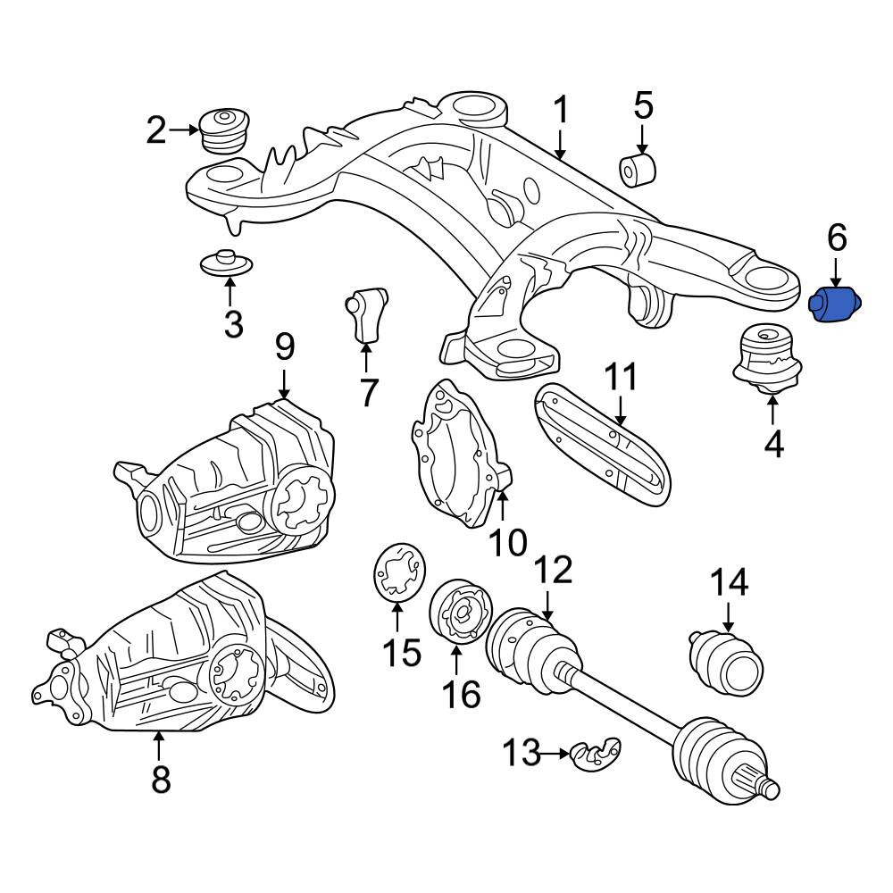 Mercedes-Benz OE 2203309107 - Front Lower Rearward Suspension Control ...
