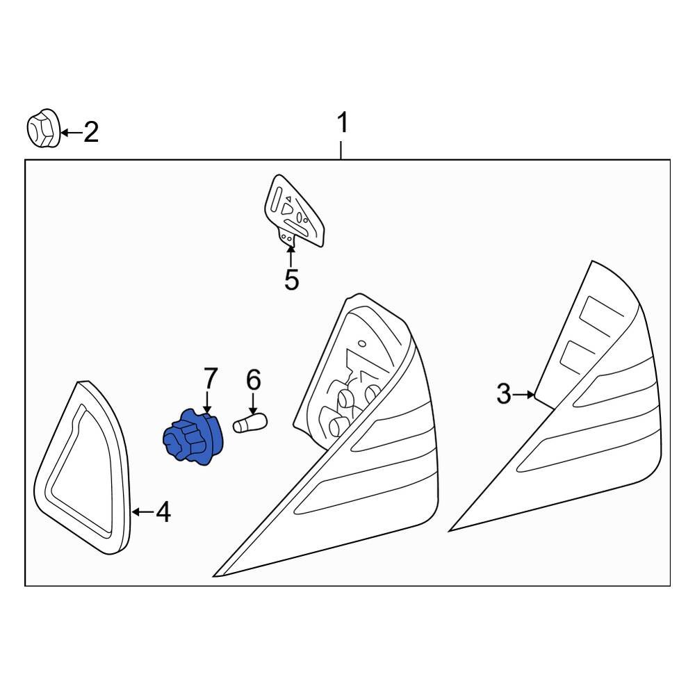 Mercedes-Benz OE 2108260082 - Tail Light Socket