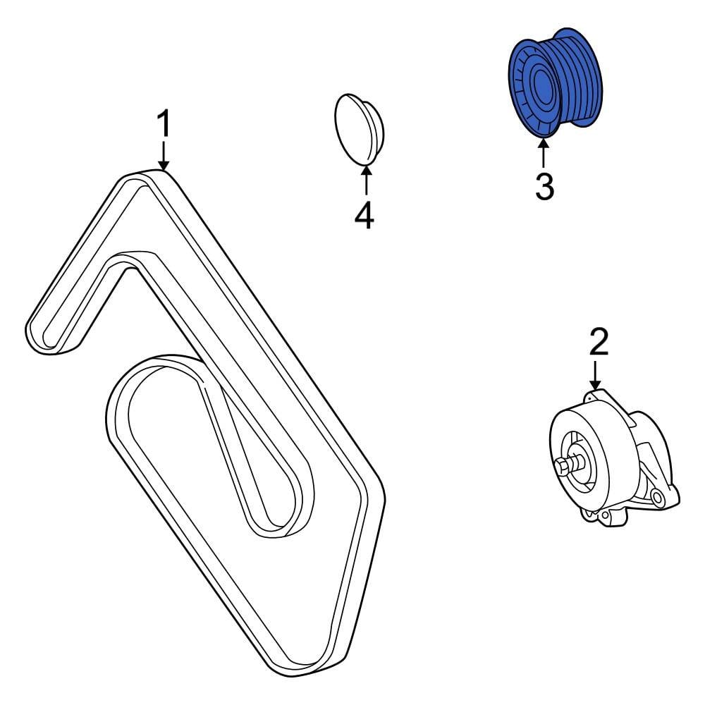 Mercedes-Benz OE 1562020819 - Accessory Drive Belt Idler Pulley