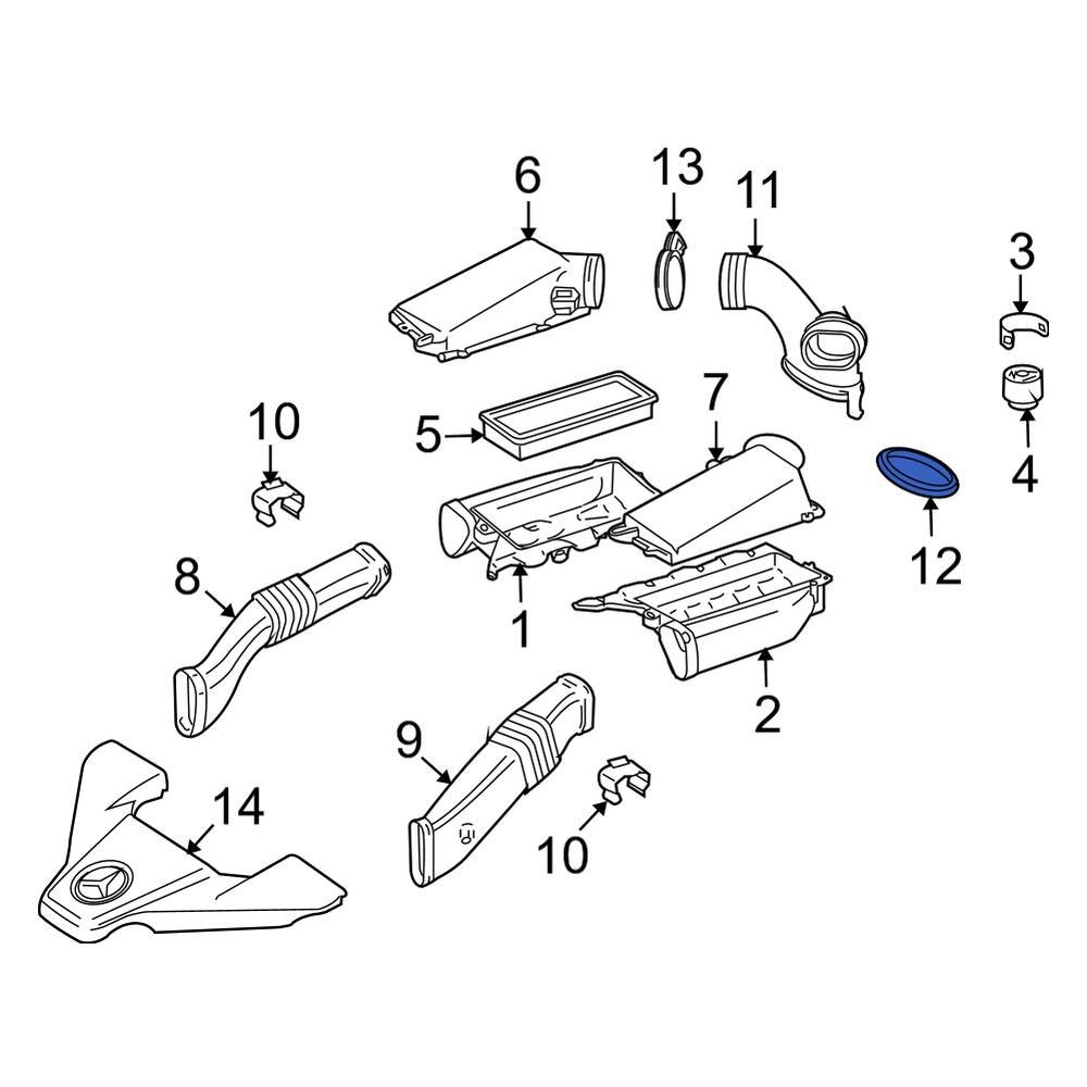 Mercedes-Benz OE 1561410180 - Engine Air Intake Hose Seal