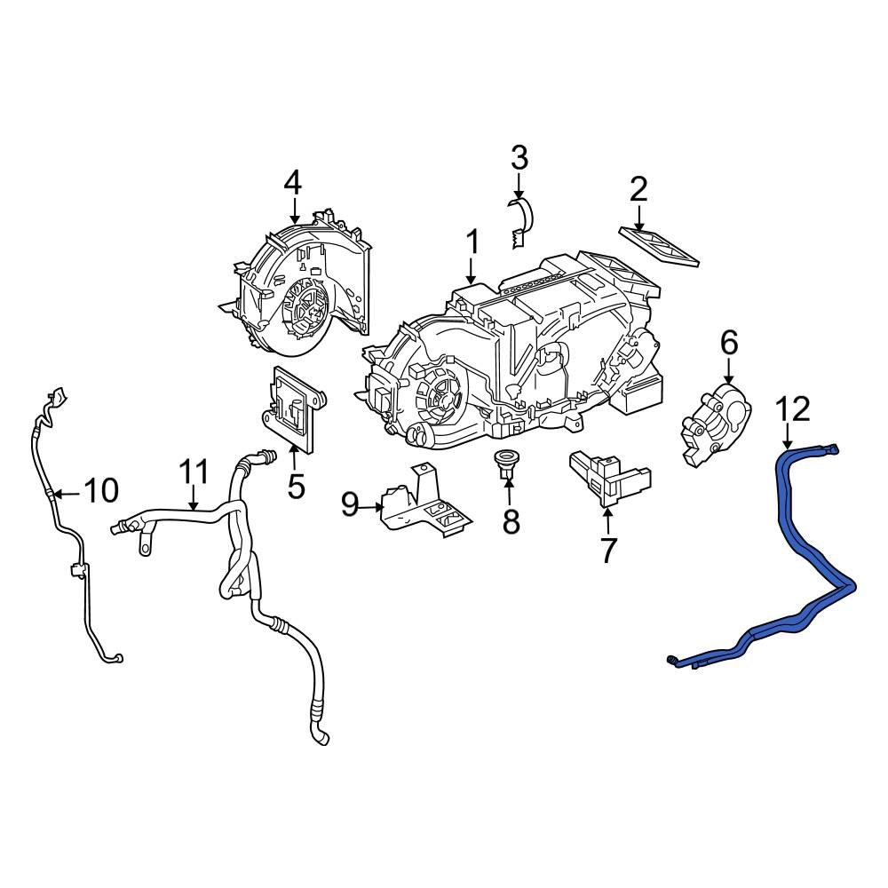 Mercedes-Benz OE 2218300916 - Rear A/C Refrigerant Hose