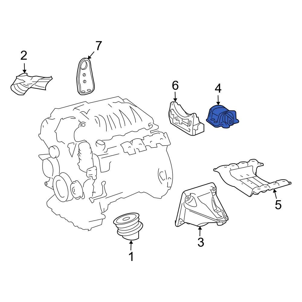 Mercedes-Benz OE 2212400918 - Automatic Transmission Mount