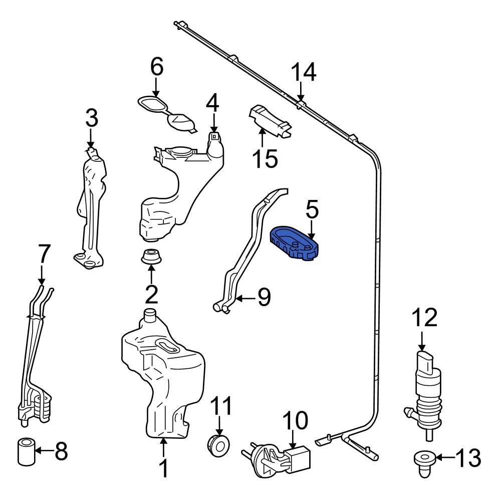 Mercedes-Benz OE 2218690008 - Front Washer Fluid Reservoir Cap