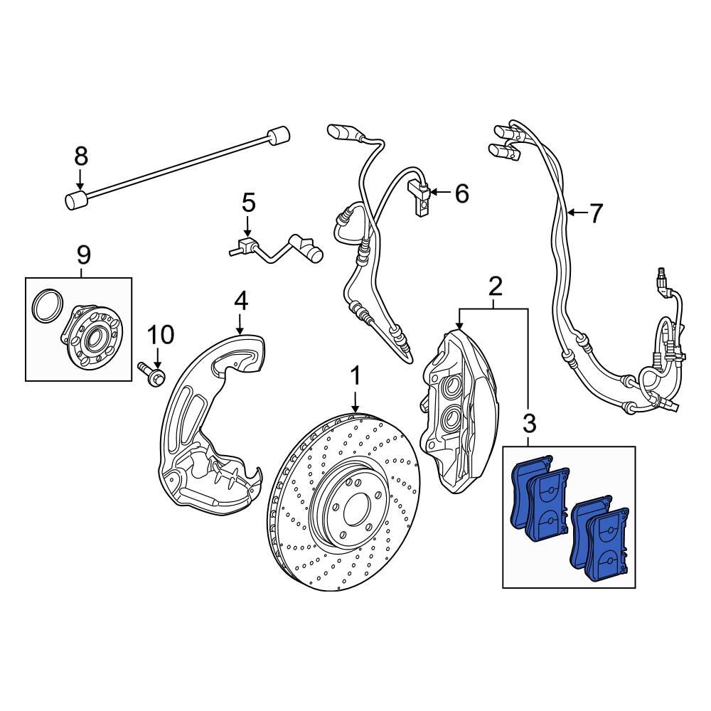 Mercedes-Benz OE 0004204804 - Front Disc Brake Pad Set